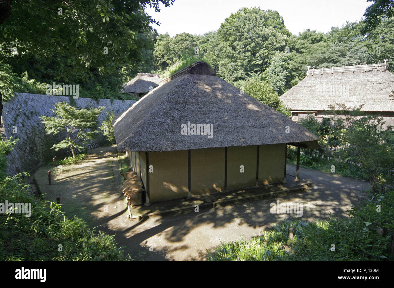 Old Traditional House conserved at Japan Open-Air Folk House Museum in ...
