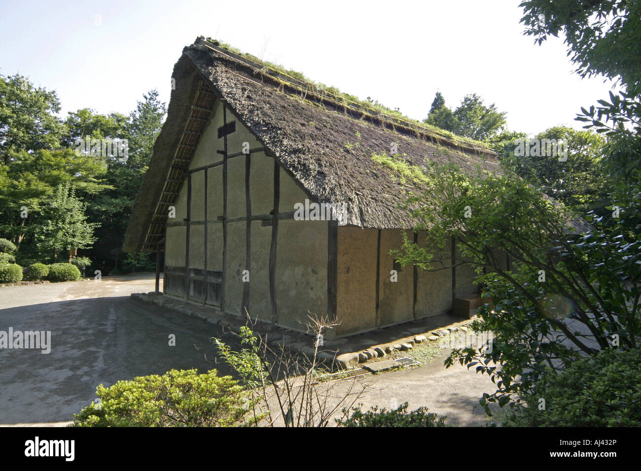 Old Traditional House conserved at Japan Open-Air Folk House Museum in ...