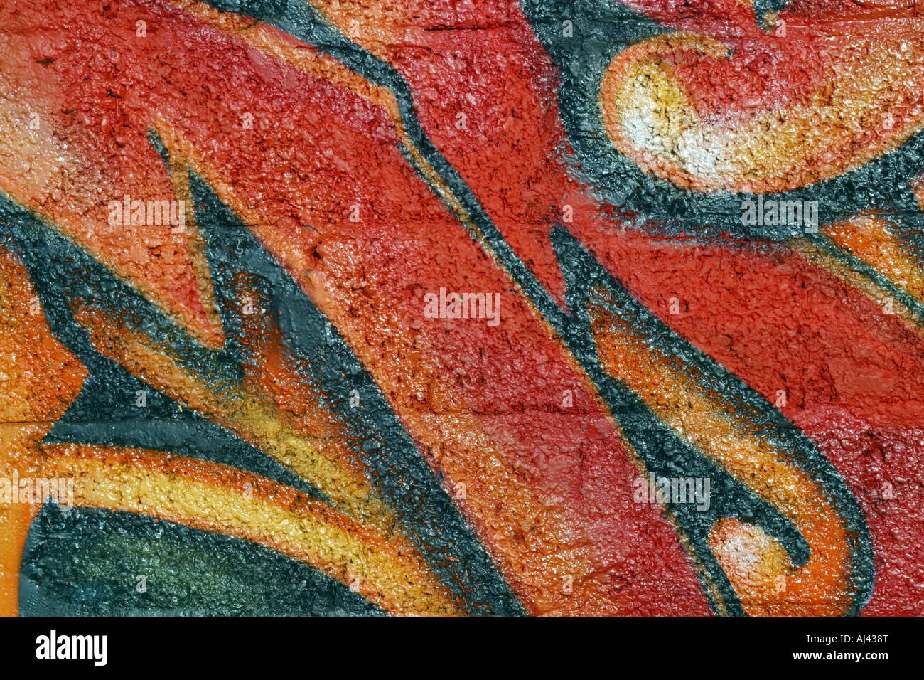 Close up graffiti tag paint work on a textured wall Stock Photo - Alamy
