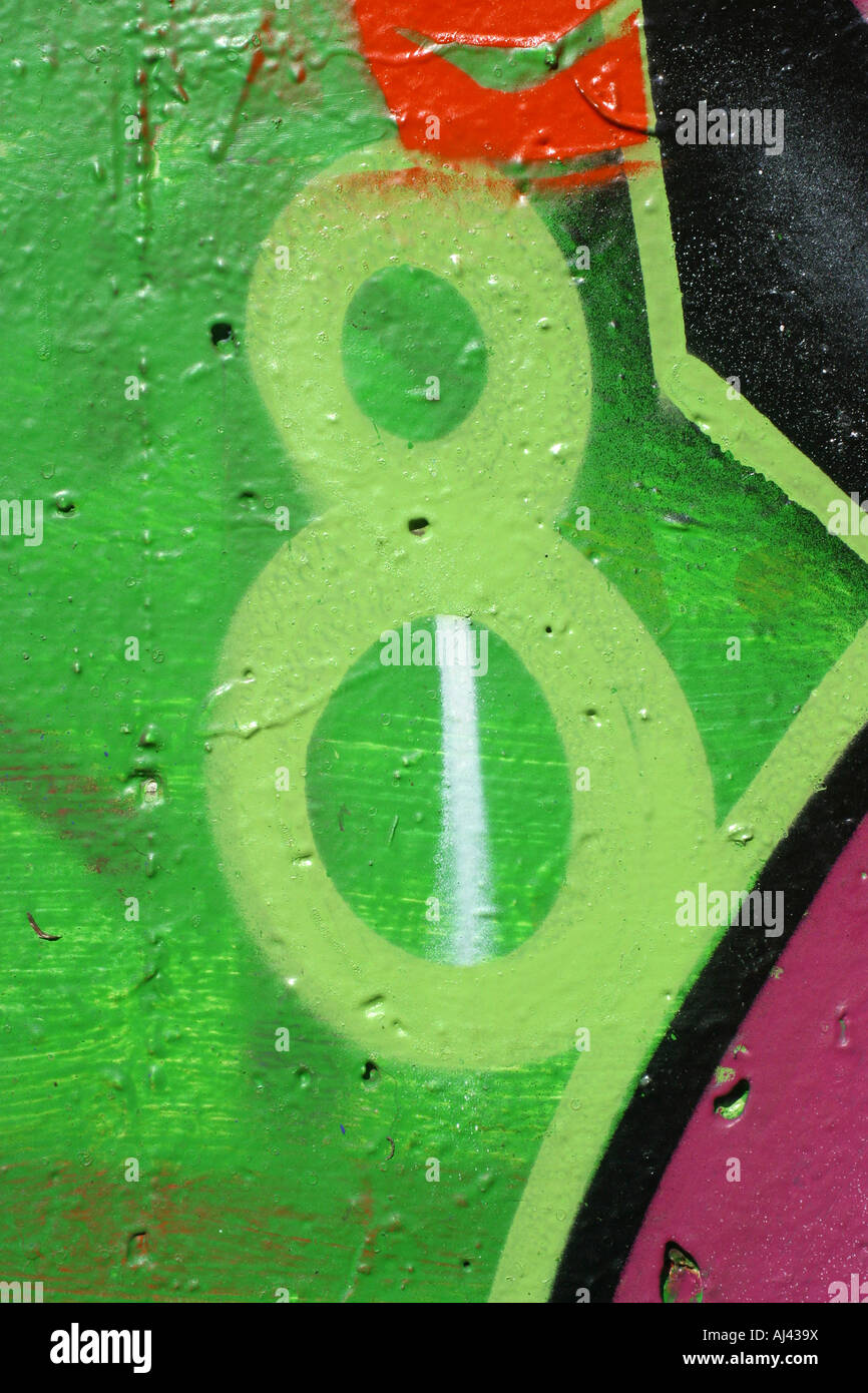 Graffiti eight hi-res stock photography and images - Alamy