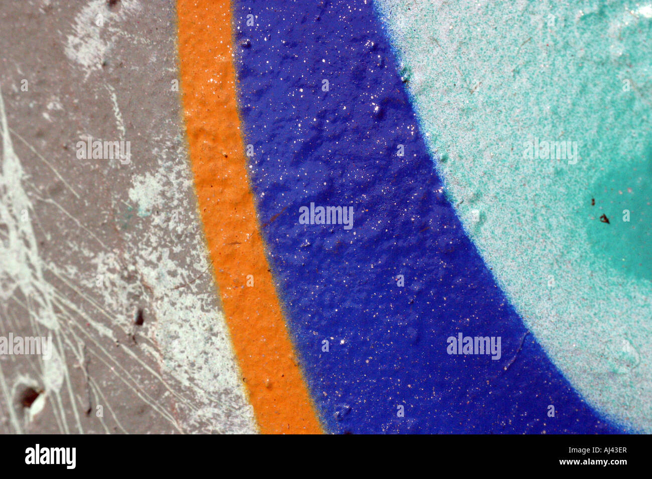 Close up graffiti tag paint work on a textured urban wall Stock Photo ...