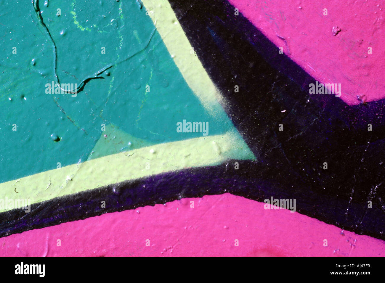 Close up graffiti tag paint work on a textured wall Stock Photo - Alamy