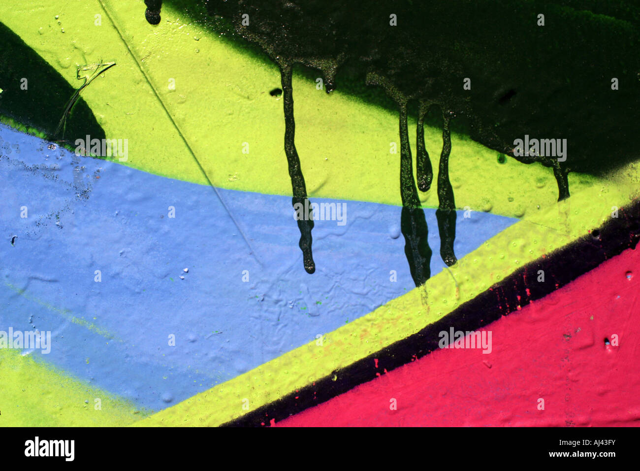 Close up graffiti tag paint work on a textured wall Stock Photo - Alamy