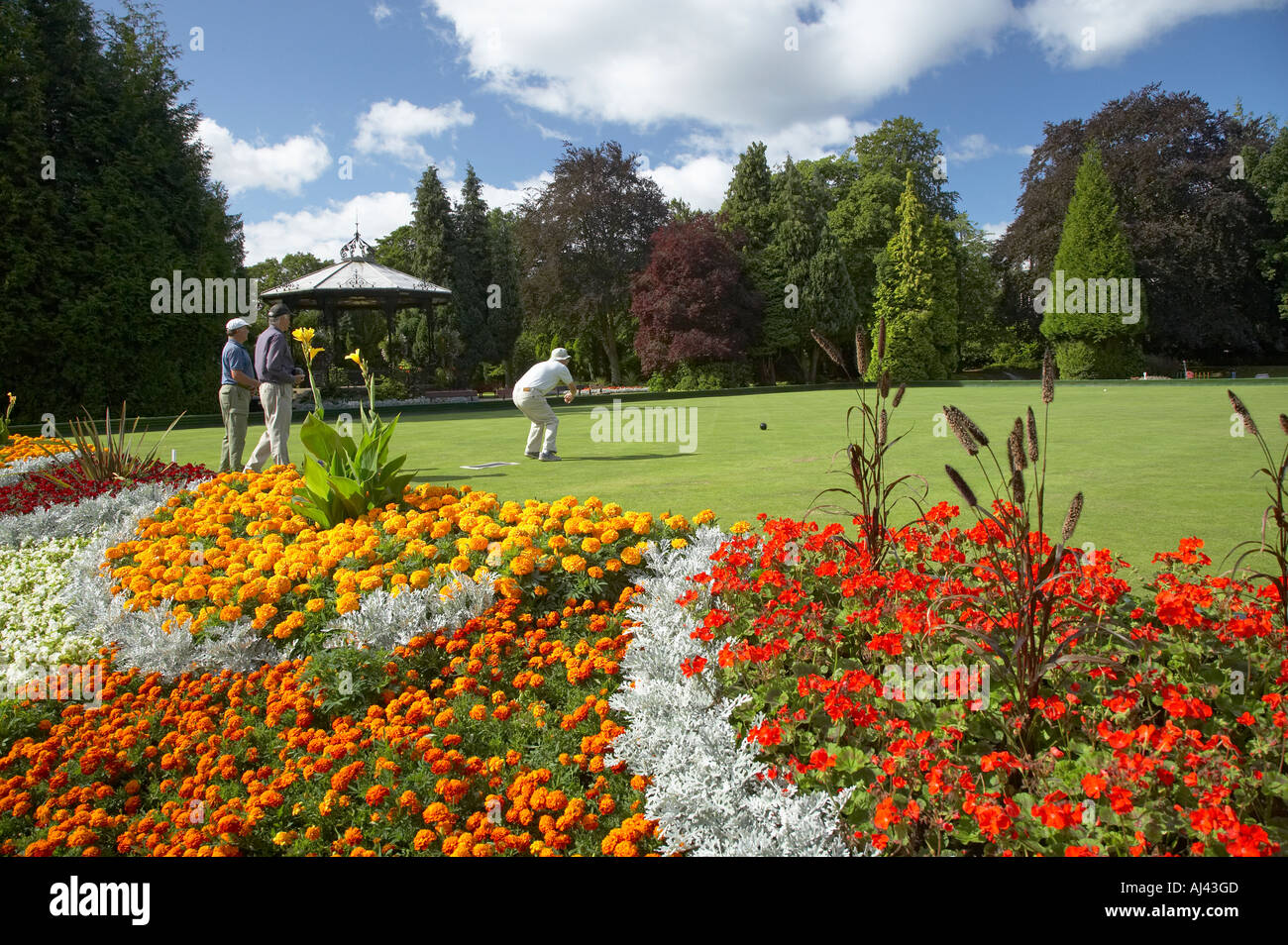 Spa Park Park Street Ripon Town Centre North Yorkshire England Stock ...