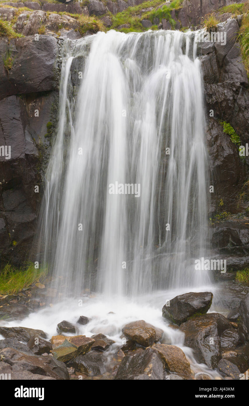 Waterfall Connor Pass Dingle Peninsula County Kerry Ireland Stock Photo ...