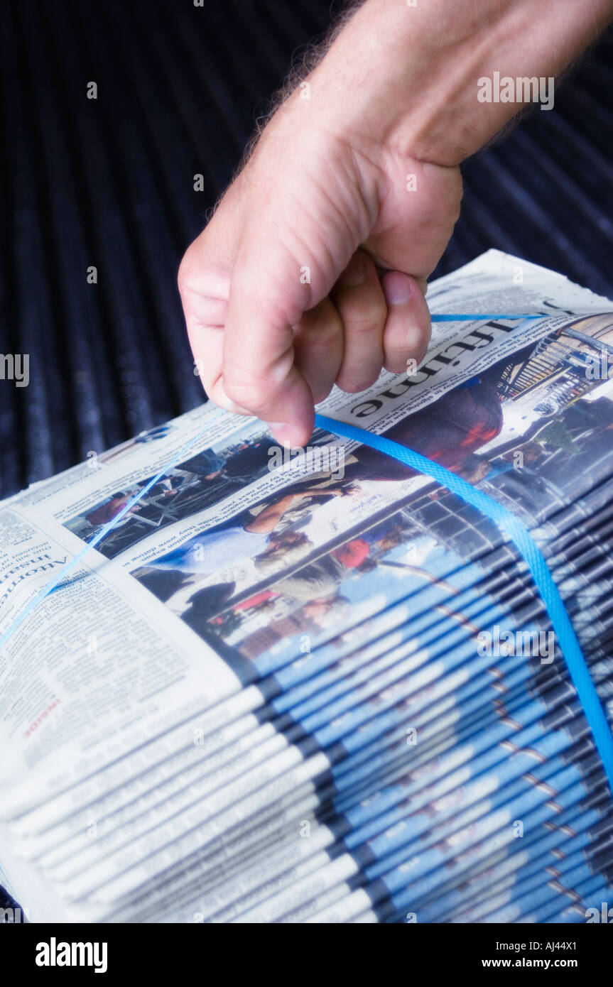 Person Delivering Newspapers High Resolution Stock Photography and ...