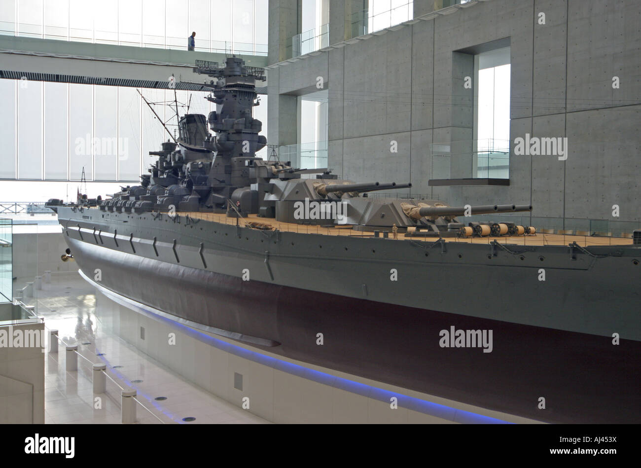 1:10 Scale Model of Battle ship Yamato displayed at Yamato Museum Kure ...