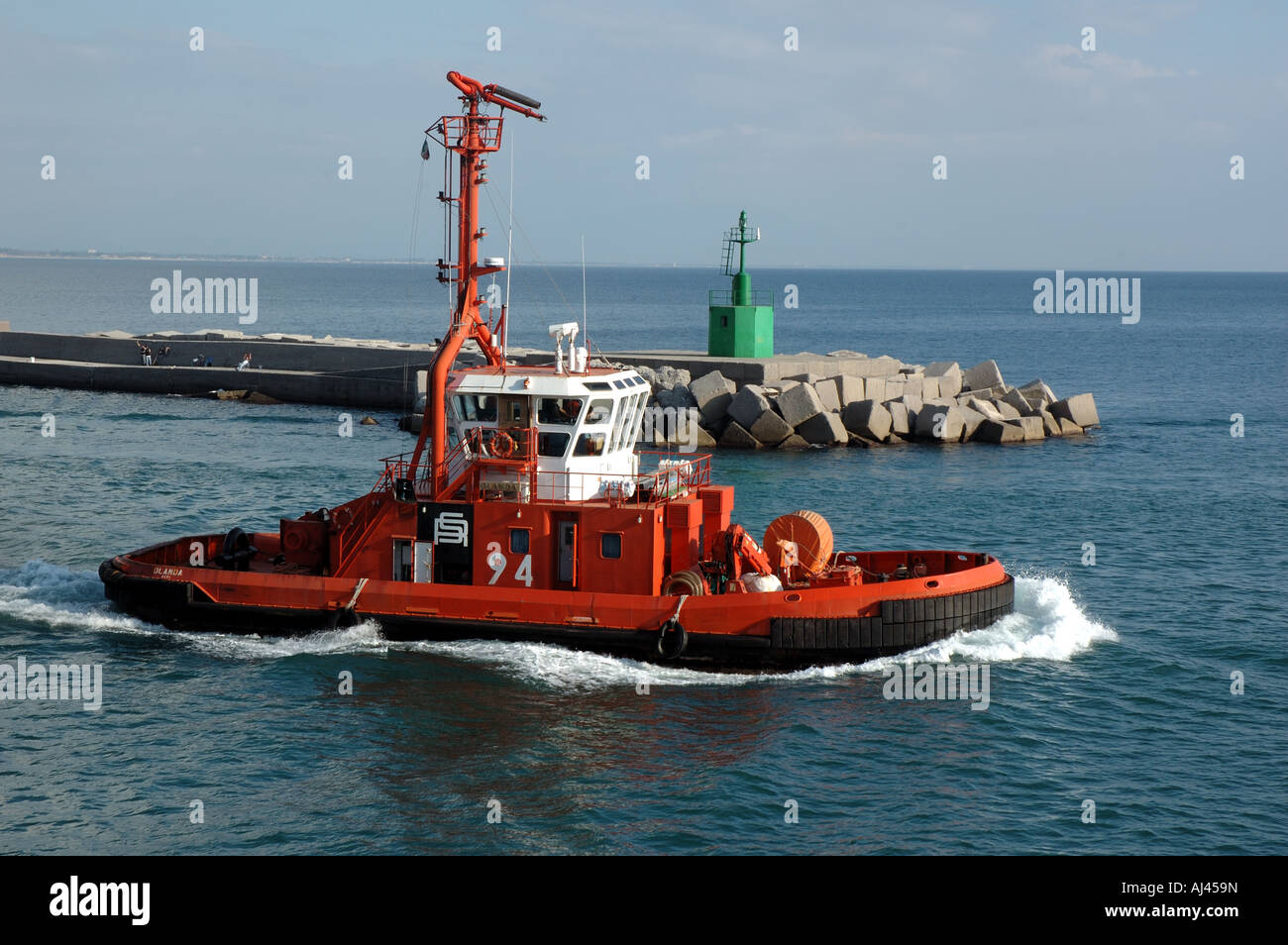 Firefighting tug boat hi-res stock photography and images - Alamy