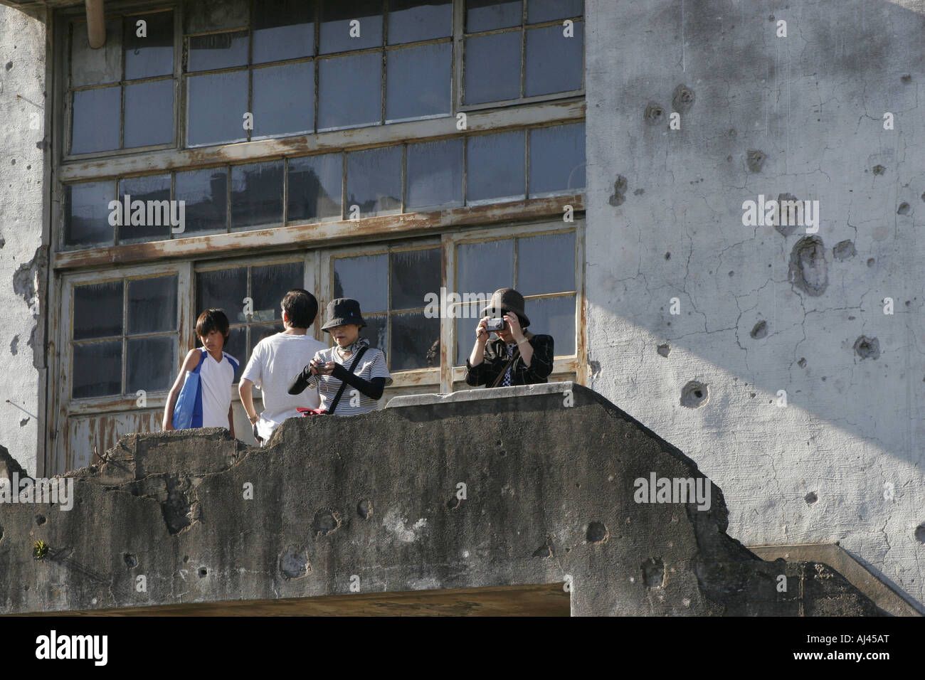 The old Hitachi aircraft factory electrical substation in Higashiyamato ...