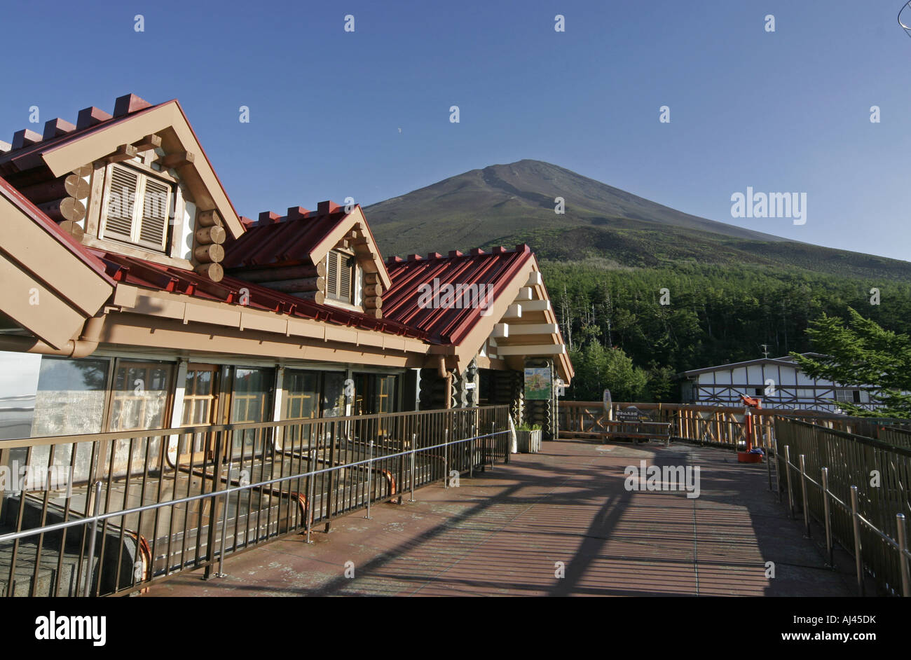 Mt. Fuji Summit View from the Lodges at Mt. Fuji 5th Station Terminal ...
