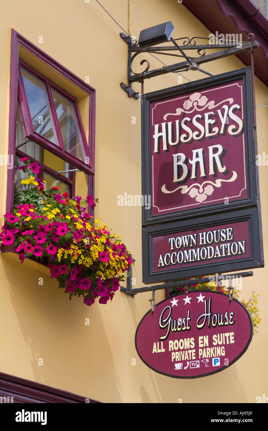 Hanging sign for Guest House Killarney County Kerry Ireland Stock Photo ...