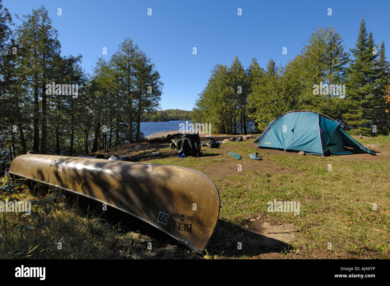 Campsite at Cherokee Lake, Boundary Waters Canoe Area Wilderness ...