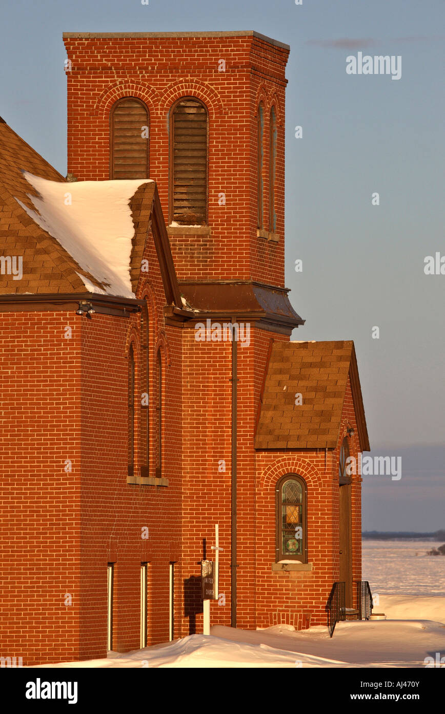 Brora United Church in winter Stock Photo - Alamy