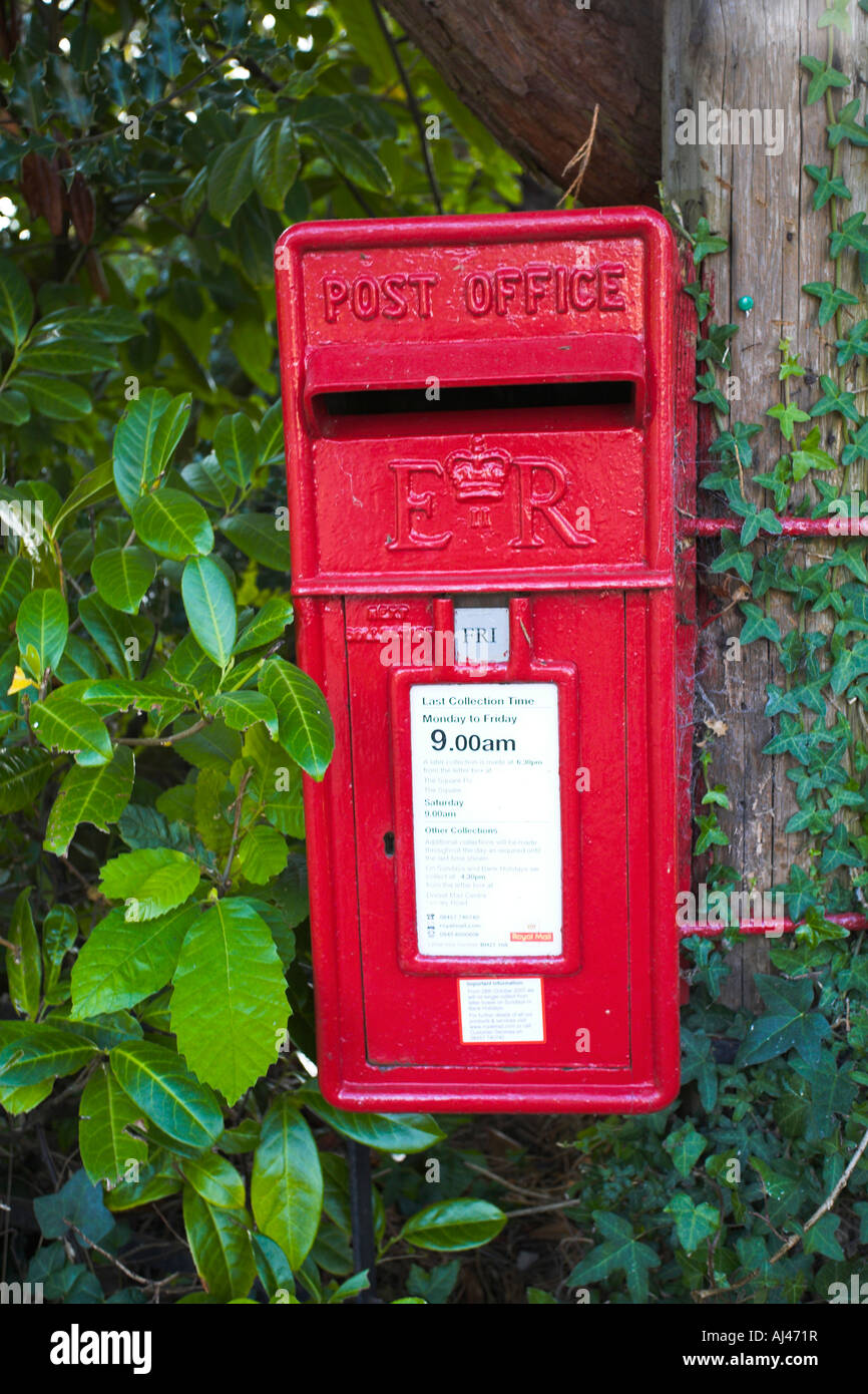 A rural English post box, Dorset, England Stock Photo - Alamy