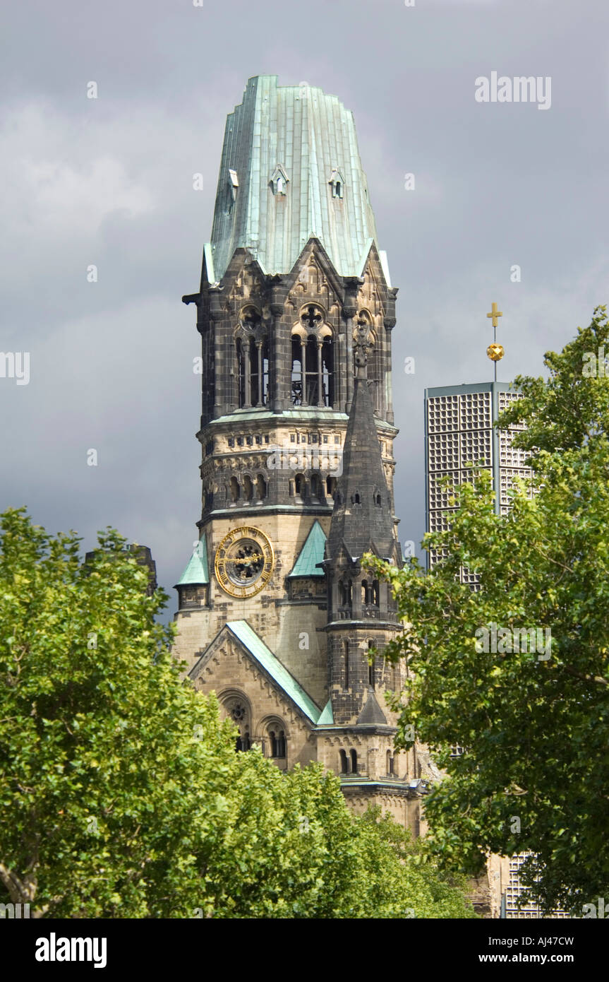 The Kaiser-Wilhelm-Gedächtniskirche or Kaiser Wilhelm Memorial Church ...