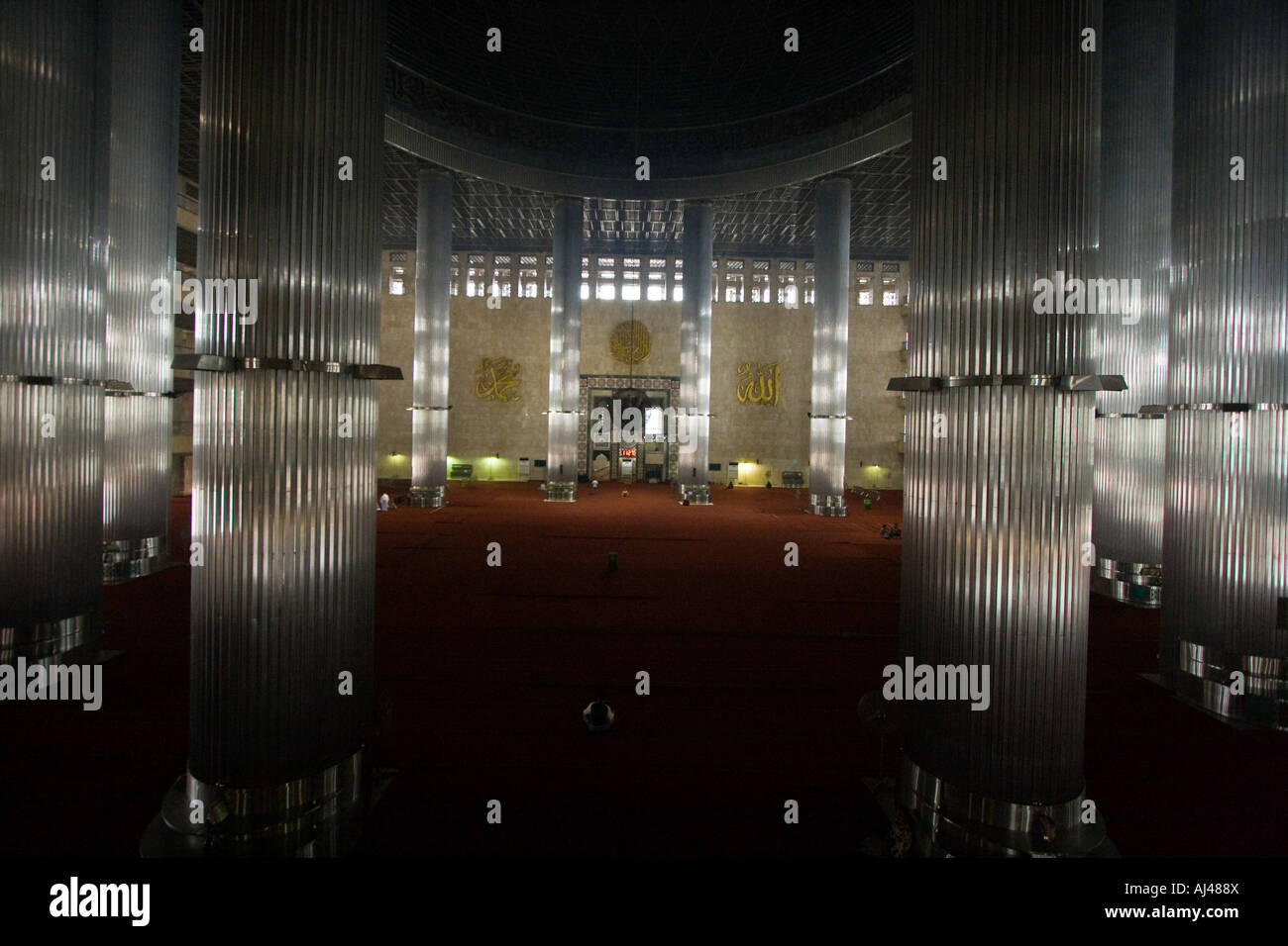 Main Prayer Hall Istiqlal Mosque Jakarta Java Indonesia Stock Photo - Alamy