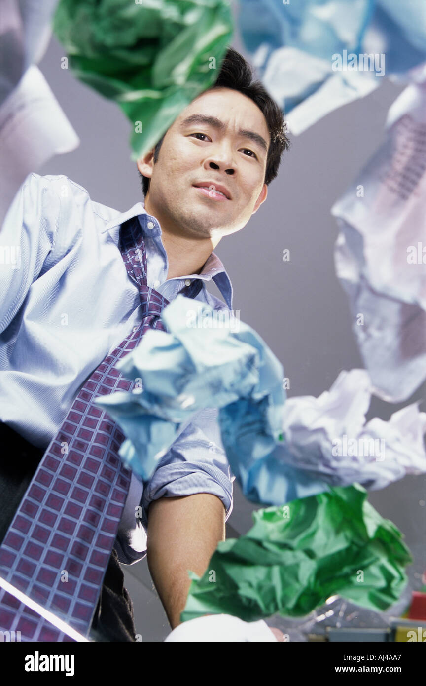 Man with chaotic desk hi-res stock photography and images - Alamy