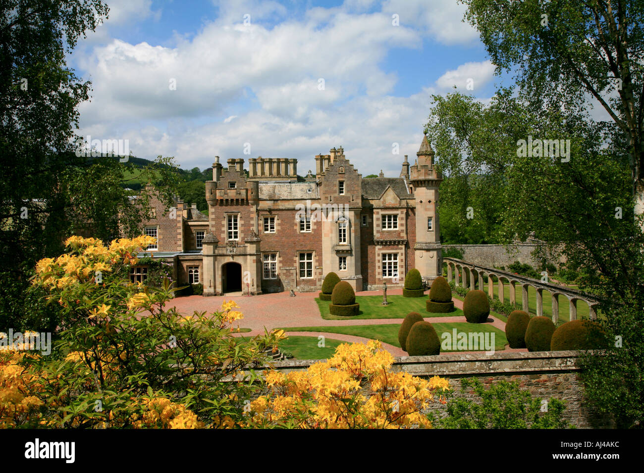 UK Scotland Roxburghshire Borders Abbotsford House Stock Photo - Alamy