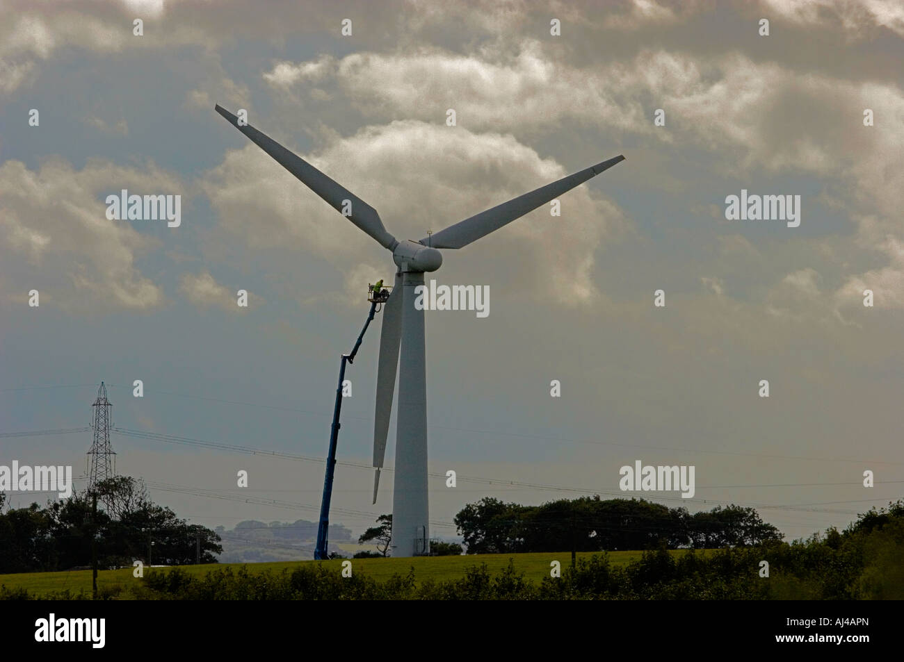 Anglesey wales wind turbine hi-res stock photography and images - Alamy