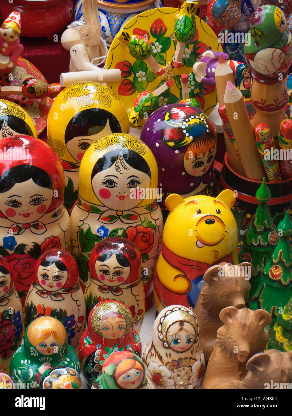 Russian Dolls and Souvenirs Russia Stock Photo - Alamy