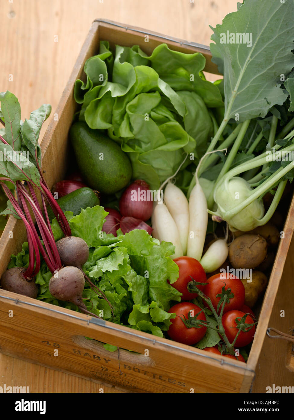 Box of vegetables - high end Hasselblad 61mb digital image Stock Photo ...