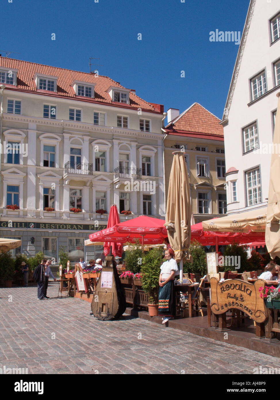Cafe Raekoja Plats Tallinn Estonia Stock Photo - Alamy