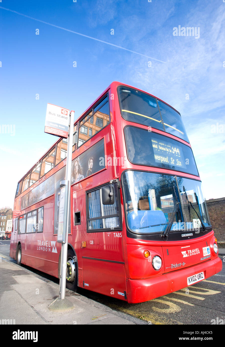 Red london double decker bus Stock Photo - Alamy