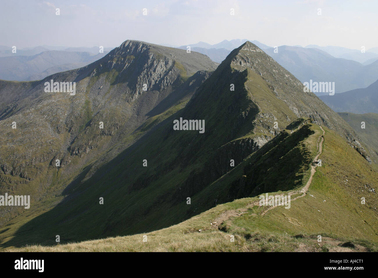 The Devil's Ridge on the Ring of Steall Stock Photo - Alamy