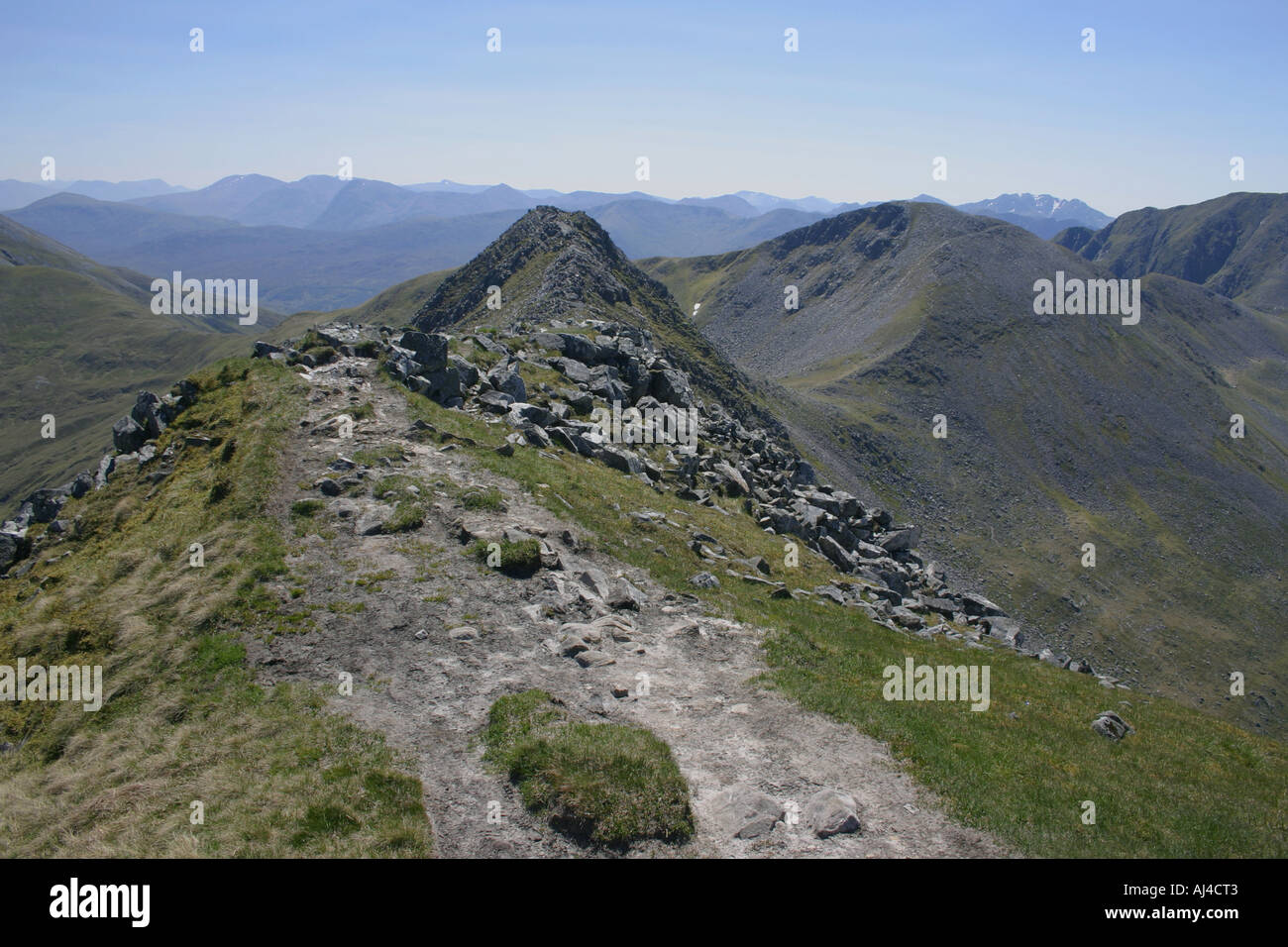 The Devil's Ridge on the Ring of Steall, Scotland Stock Photo - Alamy