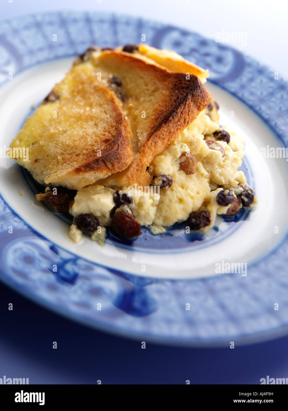 bread and butter pudding traditional English dessert Stock Photo - Alamy