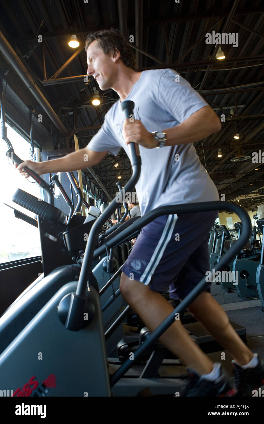 Fit male exercising in a gym Workout Stock Photo - Alamy