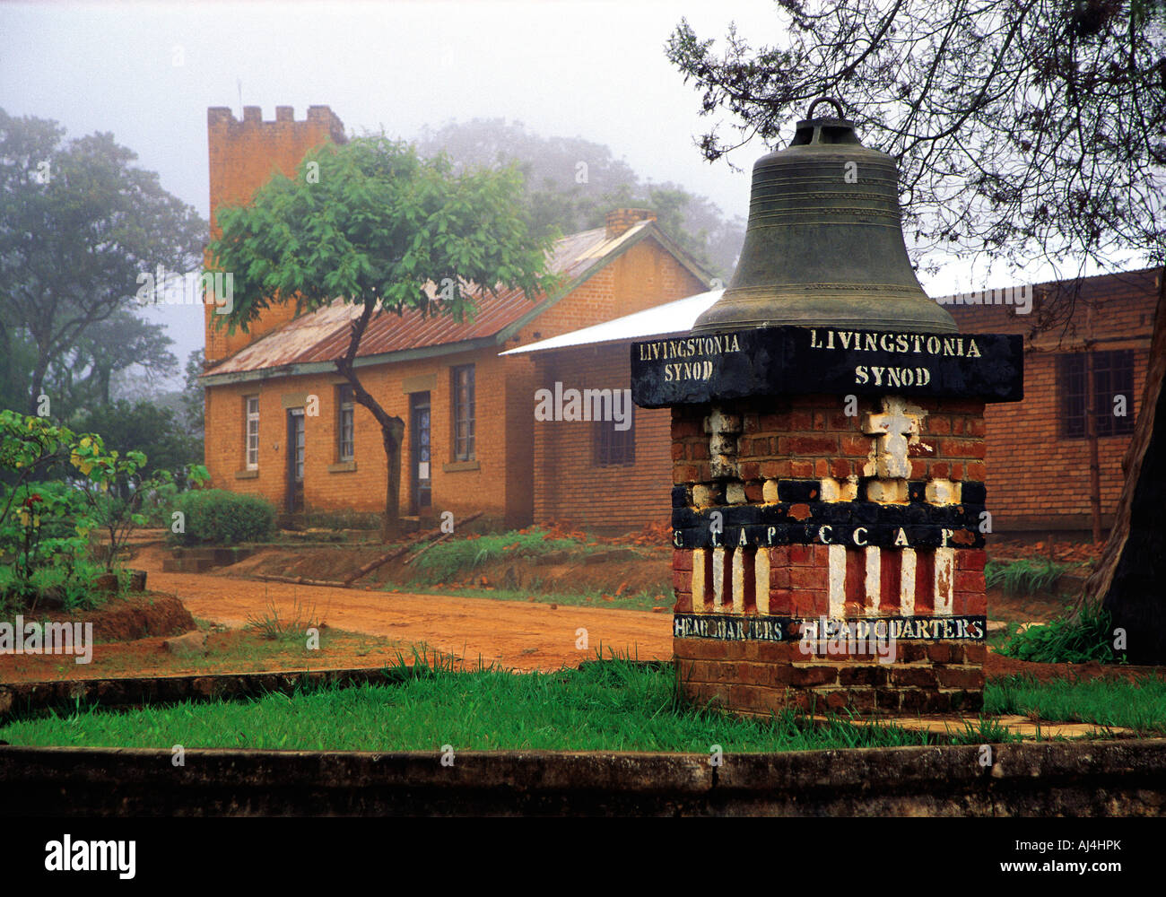 Livingstonia Mission on plateau above northern Lake Malawi Malawi ...