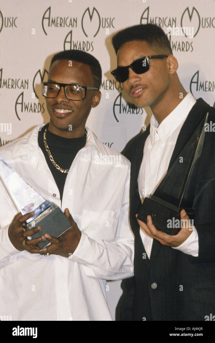 JAZZY JEFF and FRESH PRINCE at right - US rap singers in 1989 Stock ...