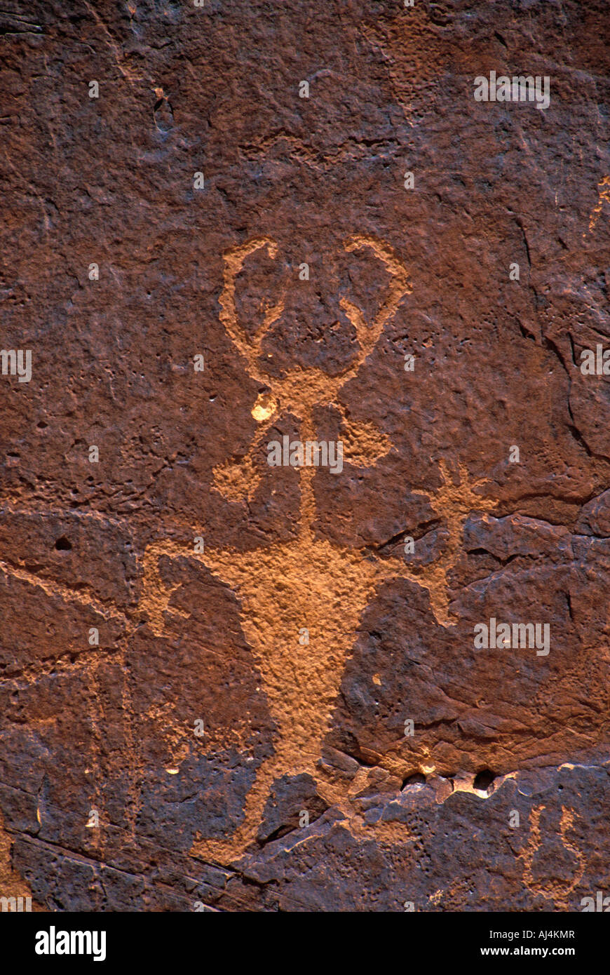 Moab Man Petroglyph Moab Utah Stock Photo - Alamy