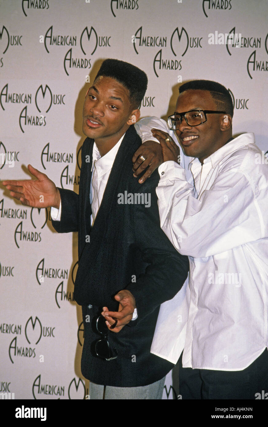 JAZZY JEFF and FRESH PRINCE at left - US rap singers in 1989 Stock ...