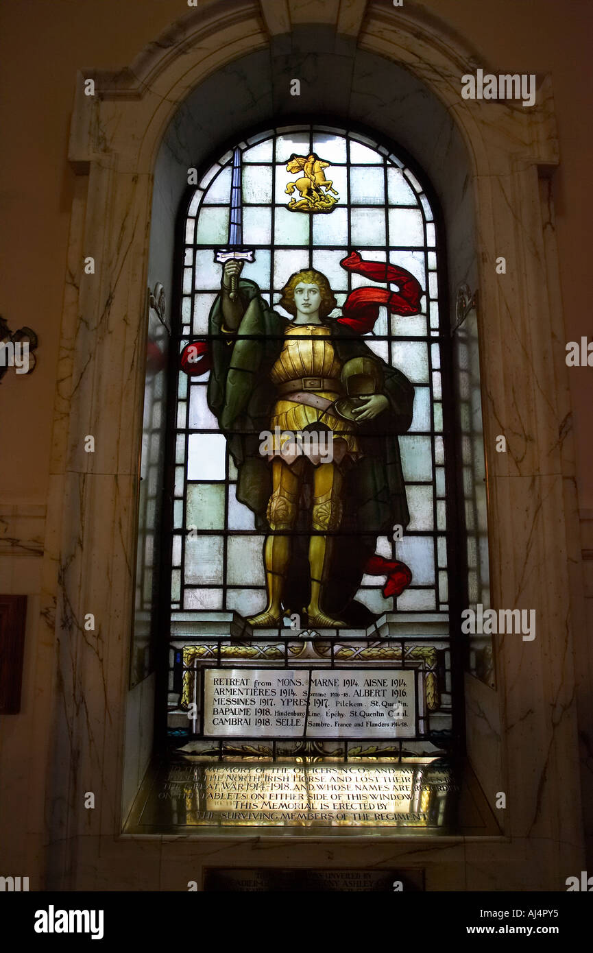 first world war memorial stained glass window for the north irish horse ...