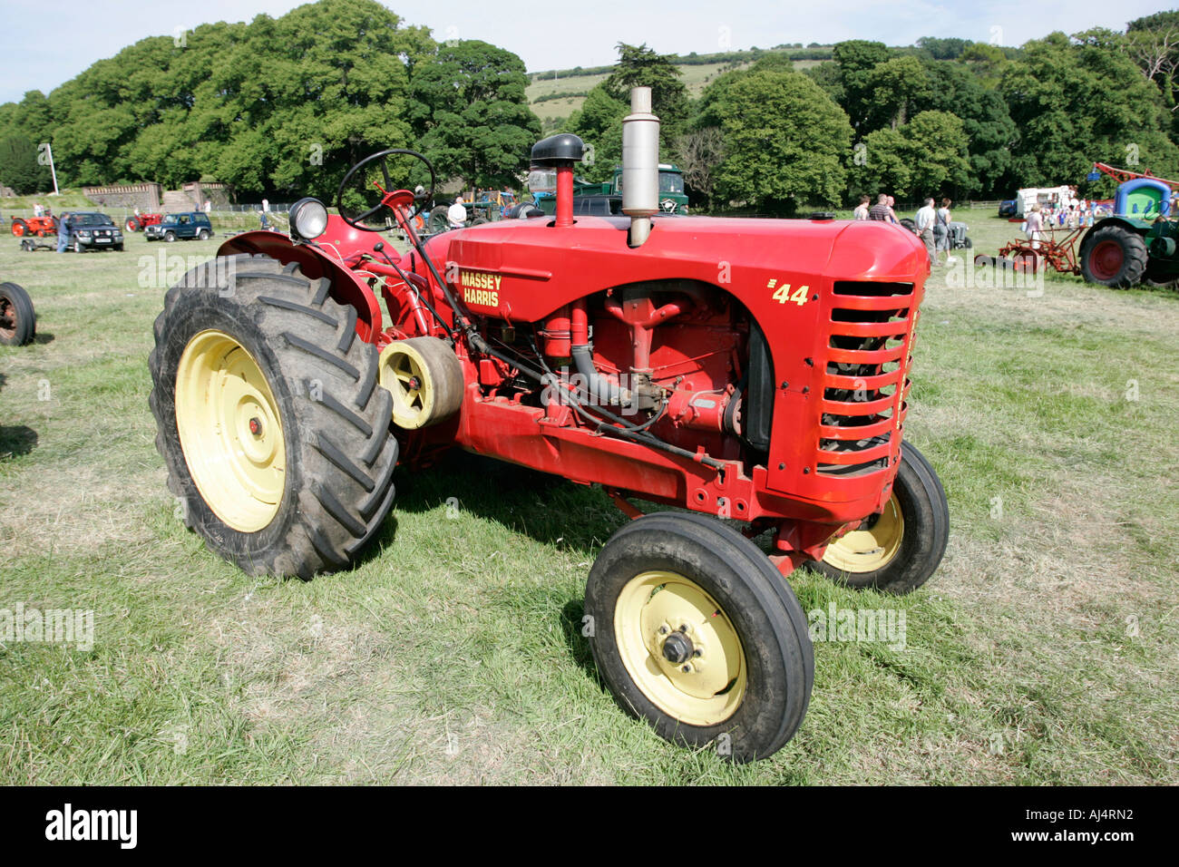 Massey Harris 44 classic tractor during vintage tractor rally at ...