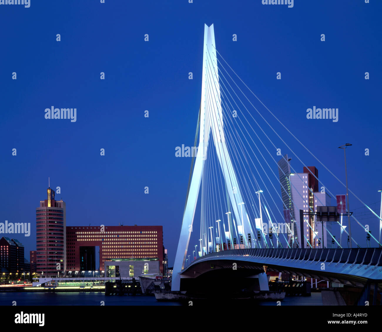 Erasmus Bridge Rotterdam Holland Stock Photo - Alamy