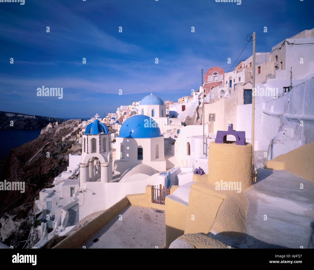 The village of Oia Santorini Greece Stock Photo - Alamy