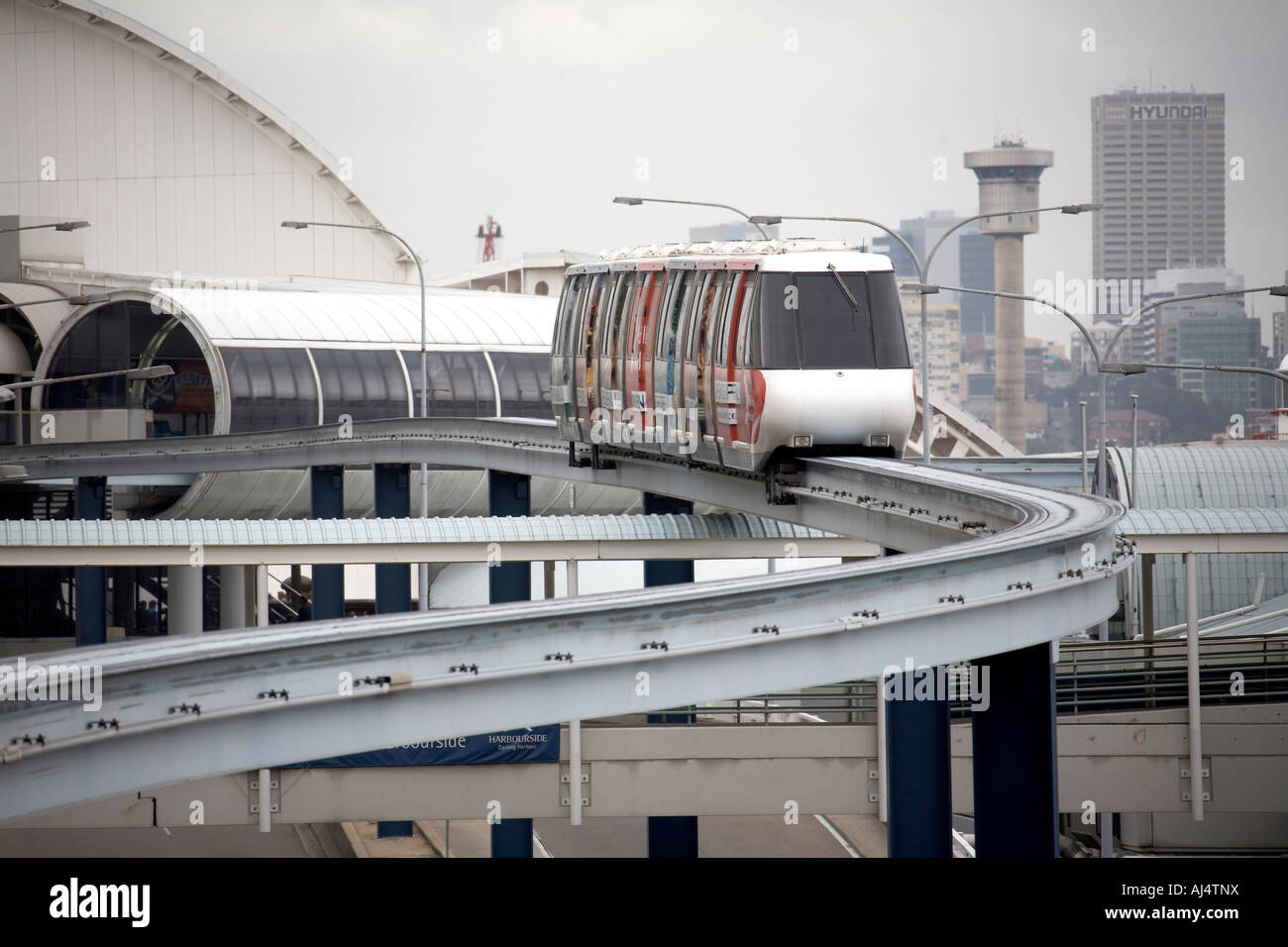 Monorail in Darling Harbour in Sydney New South Wales NSW Australia ...
