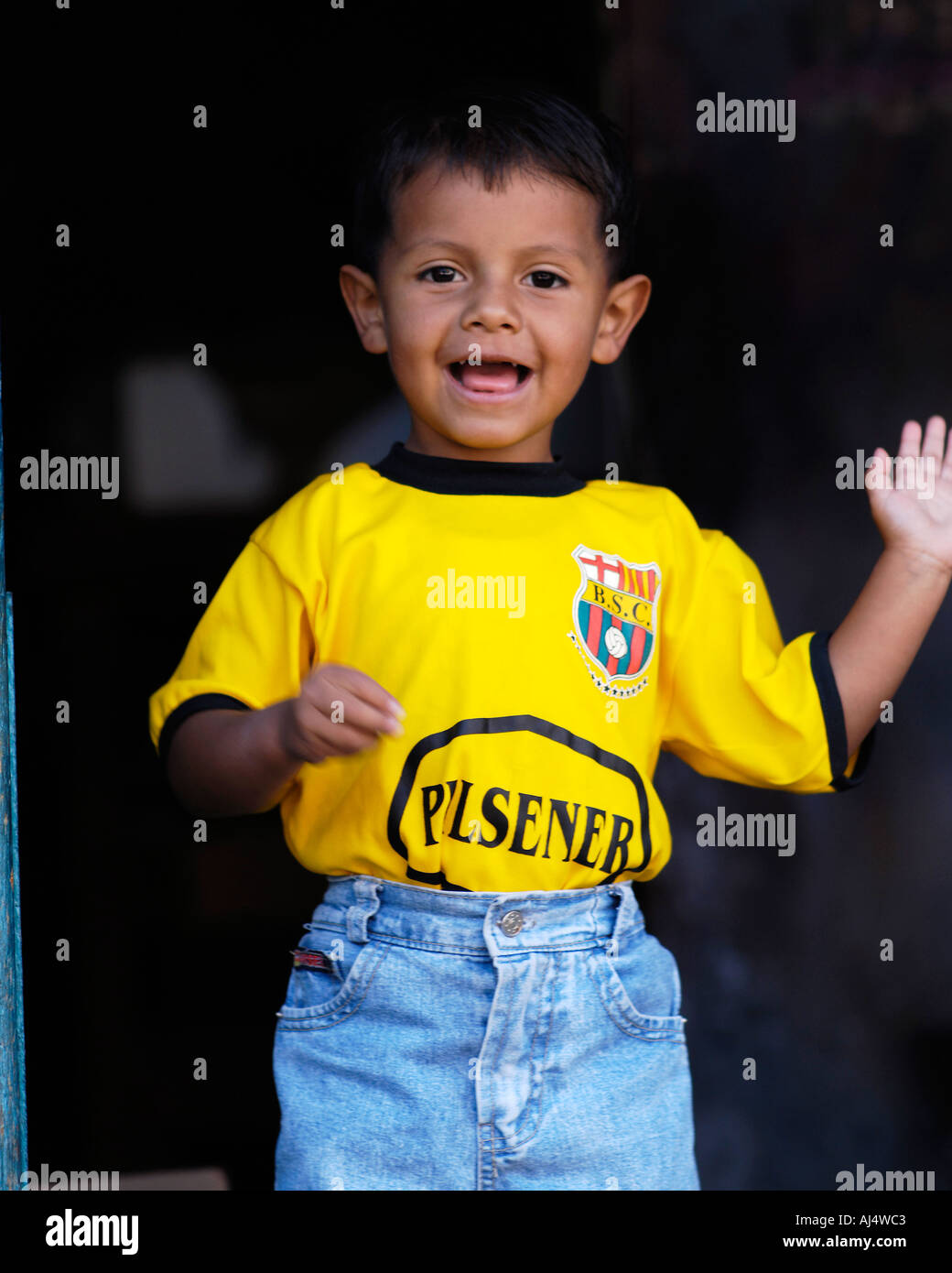 Happy Ecuadorian boy Stock Photo - Alamy
