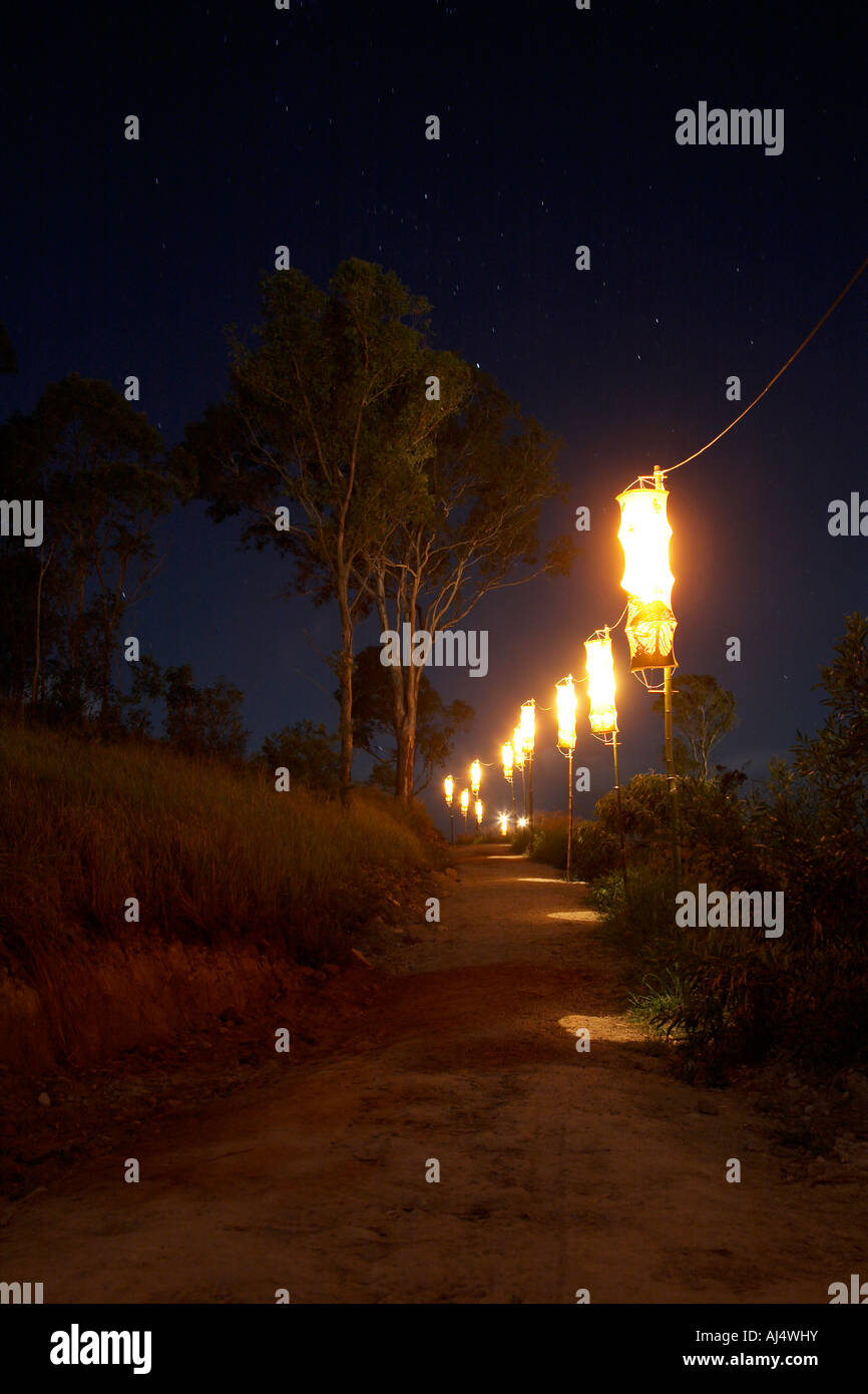 Lit pathway hi-res stock photography and images - Alamy