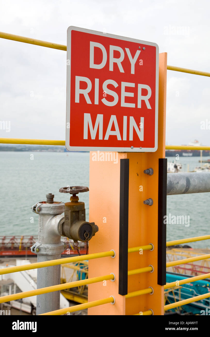Dry Riser Main sign Stock Photo - Alamy