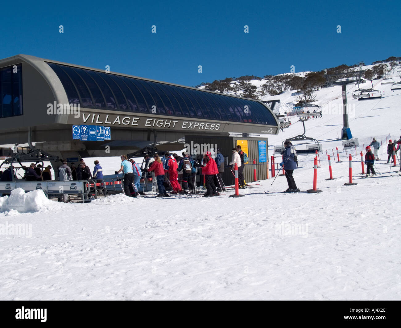Perisher Valley ski resort Snowy Mountains NSW Australia Stock Photo ...
