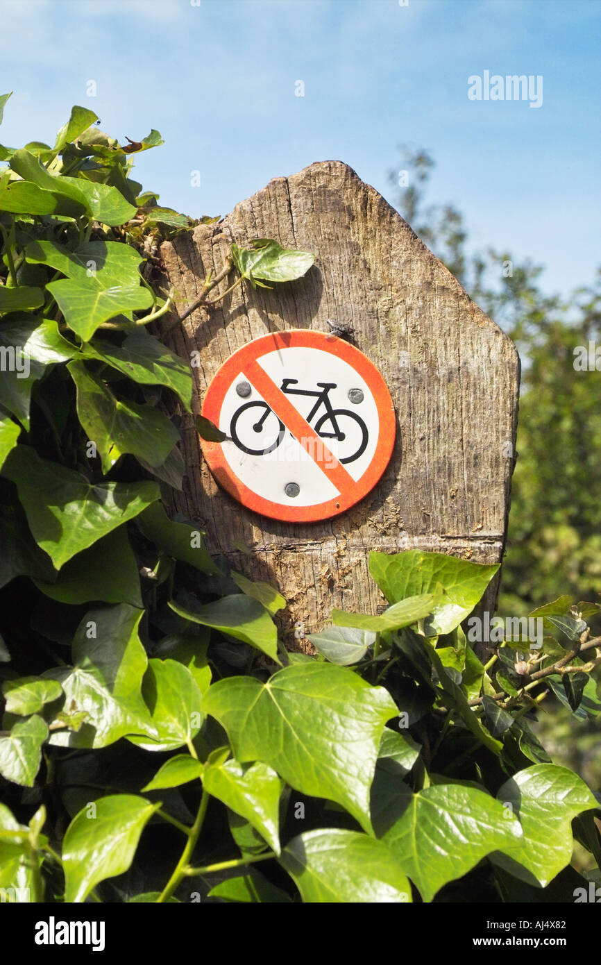 No Cycling Sign On Footpath High Resolution Stock Photography and ...
