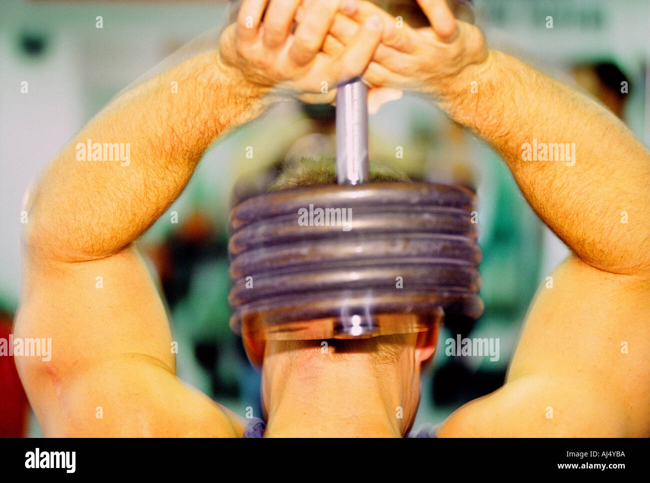 Very strong weightlifter Stock Photo - Alamy