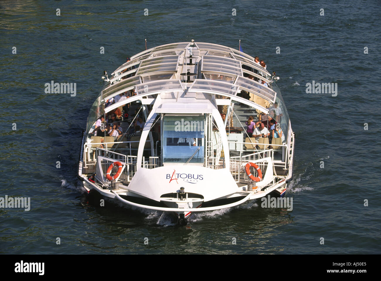 Batobus pleasure boat River Seine, Paris, France Stock Photo - Alamy