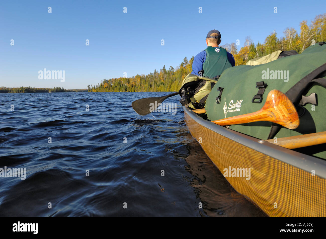 Canoeing on Cherokee Lake, Boundary Waters Canoe Area Wilderness ...