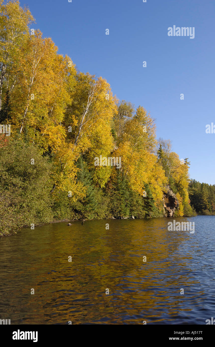 Autumn colours, Gordon Lake, Boundary Waters Canoe Area Wilderness ...