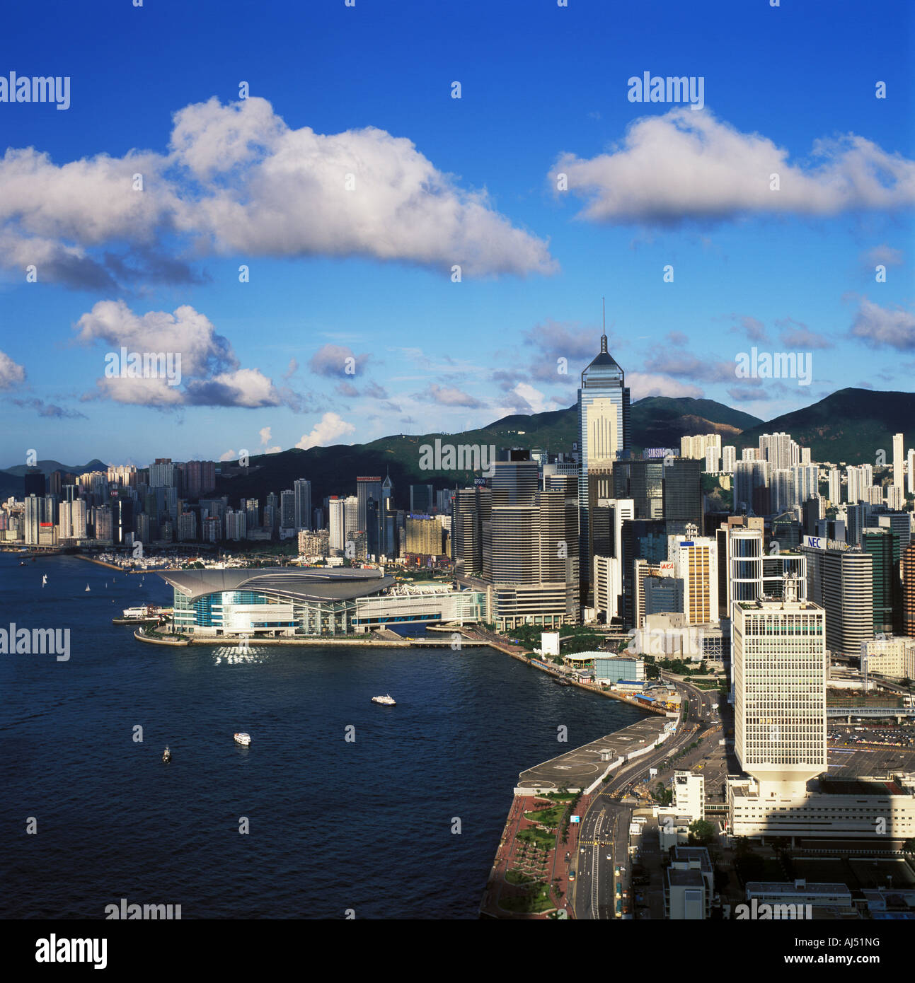 Hong Kong Island skyline and waterfront Stock Photo - Alamy
